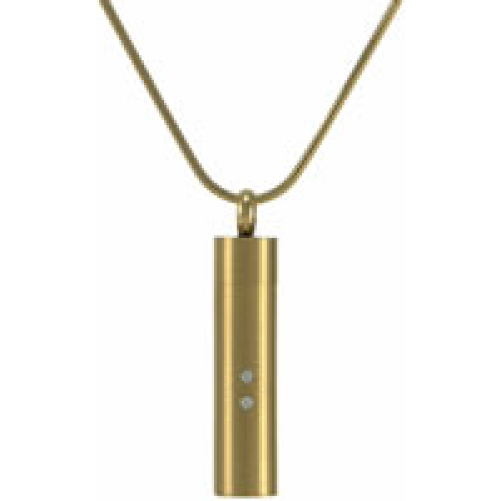 Bronze Cylinder with Cubic Zirconia's - Brisbane Cremation